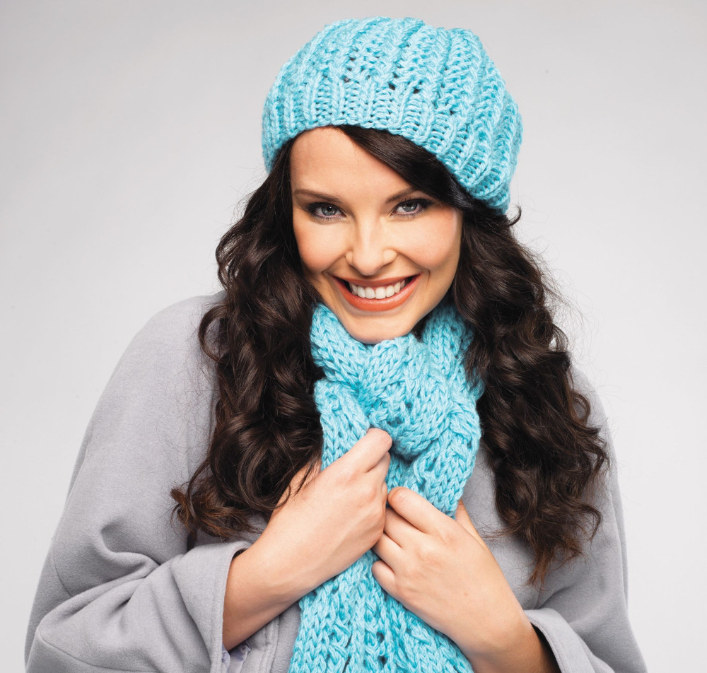 Lacy Super Chunky Hat and Scarf Knitting Patterns | Knitting Patterns ...