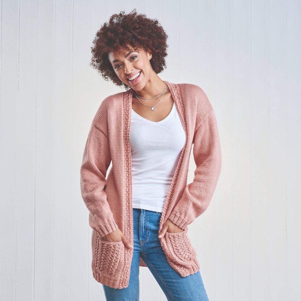 Lace Pocket Cardigan Knitting Pattern | Knitting Patterns | Let's Knit ...