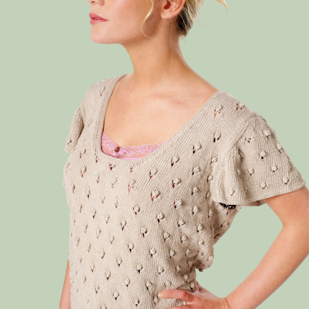 Lace Flower Top Knitting Pattern | Knitting Patterns | Let's Knit Magazine