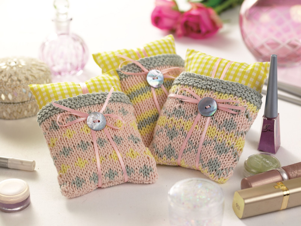 Fair Isle Lavender Sachets Knitting Pattern | Knitting Patterns | Let's ...