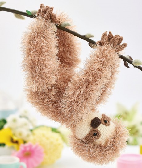 Luke the Sloth | Knitting Patterns | Let's Knit Magazine