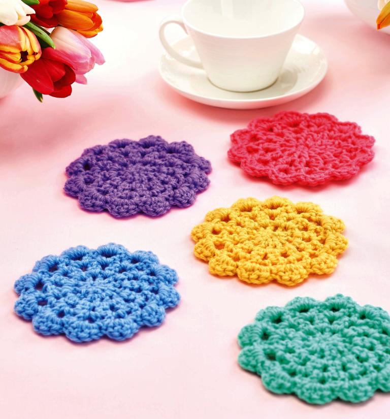 Mandala Coasters | Crochet Patterns | Let's Knit Magazine