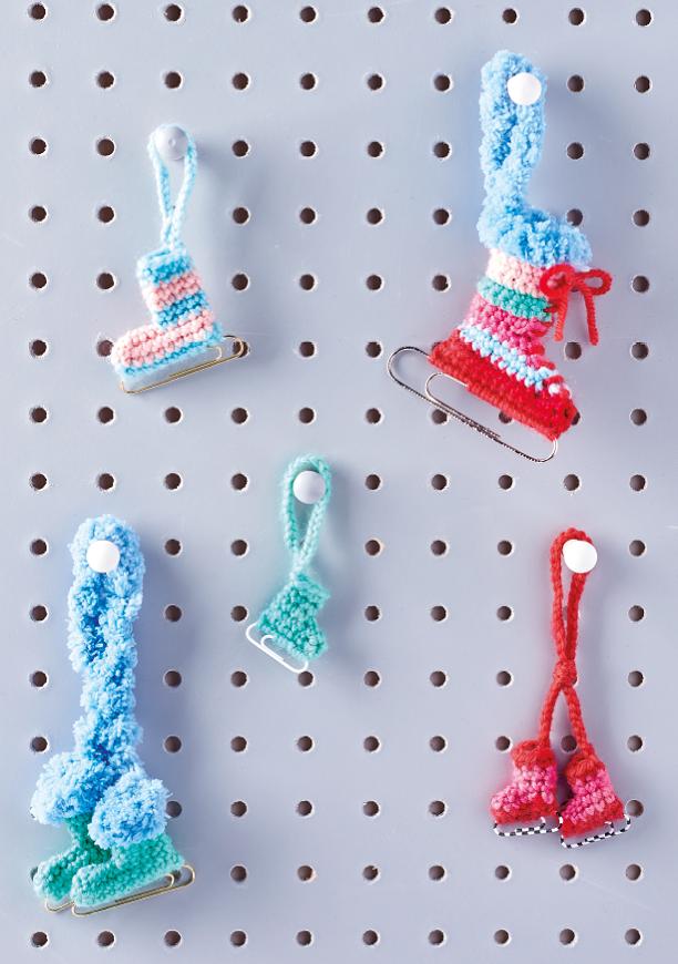 Mini Ice Skates | Crochet Patterns | Let's Knit Magazine
