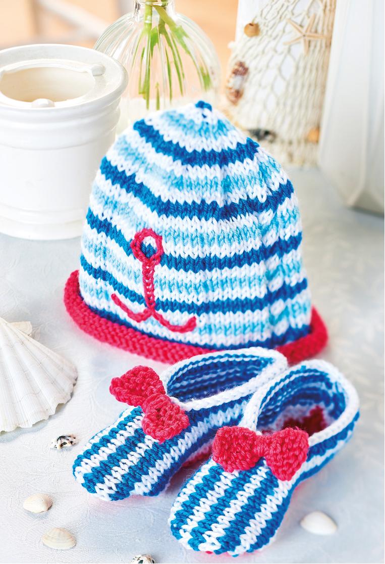 Nautical Babyware | Knitting Patterns | Let's Knit Magazine
