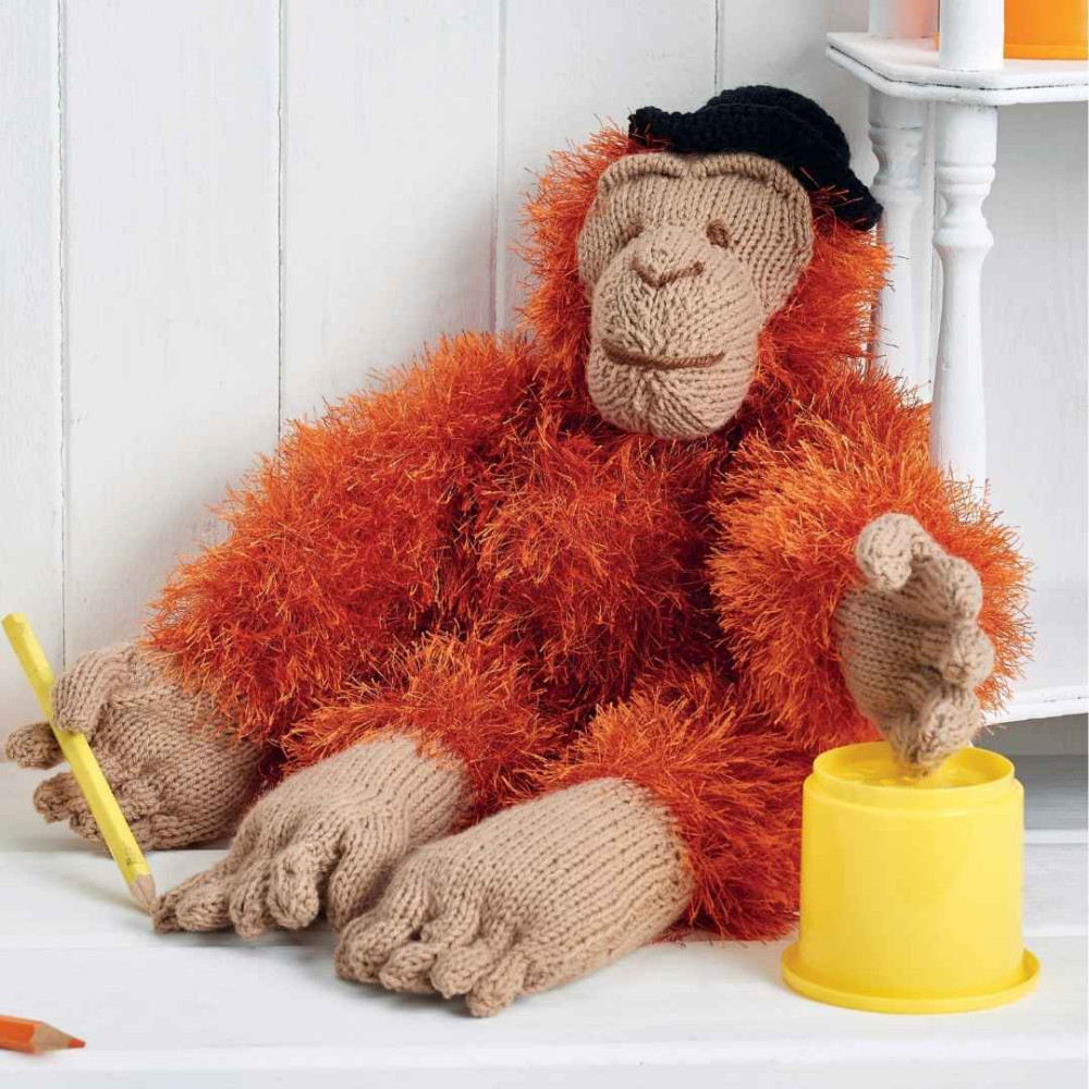 Fred Orangutan Toy Knitting Pattern | Knitting Patterns | Let's Knit ...