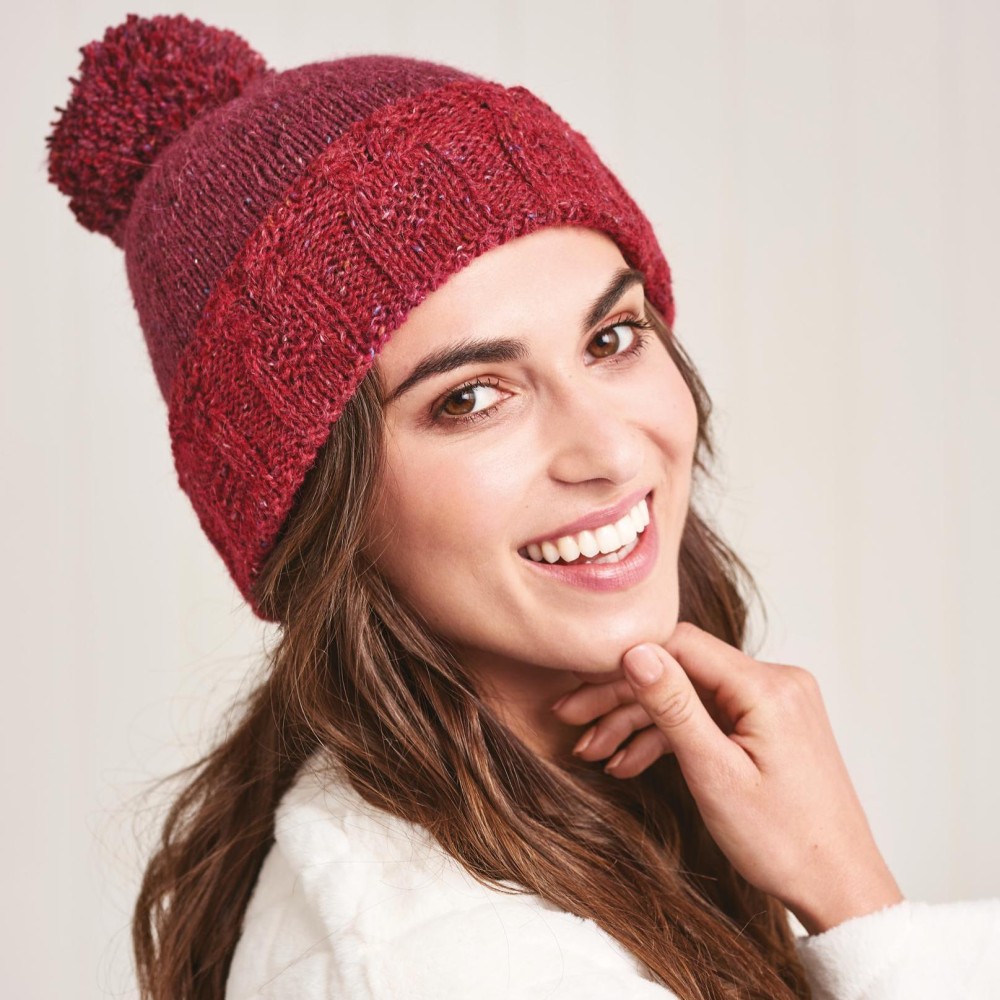 Owl Motif Hat | Knitting Patterns | Let's Knit Magazine