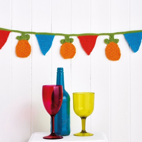 Pineapple Bunting | Knitting Patterns | Let's Knit Magazine