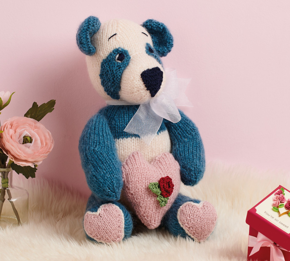 Valentine Panda Bear Knitting Pattern | Knitting Patterns | Let's Knit ...