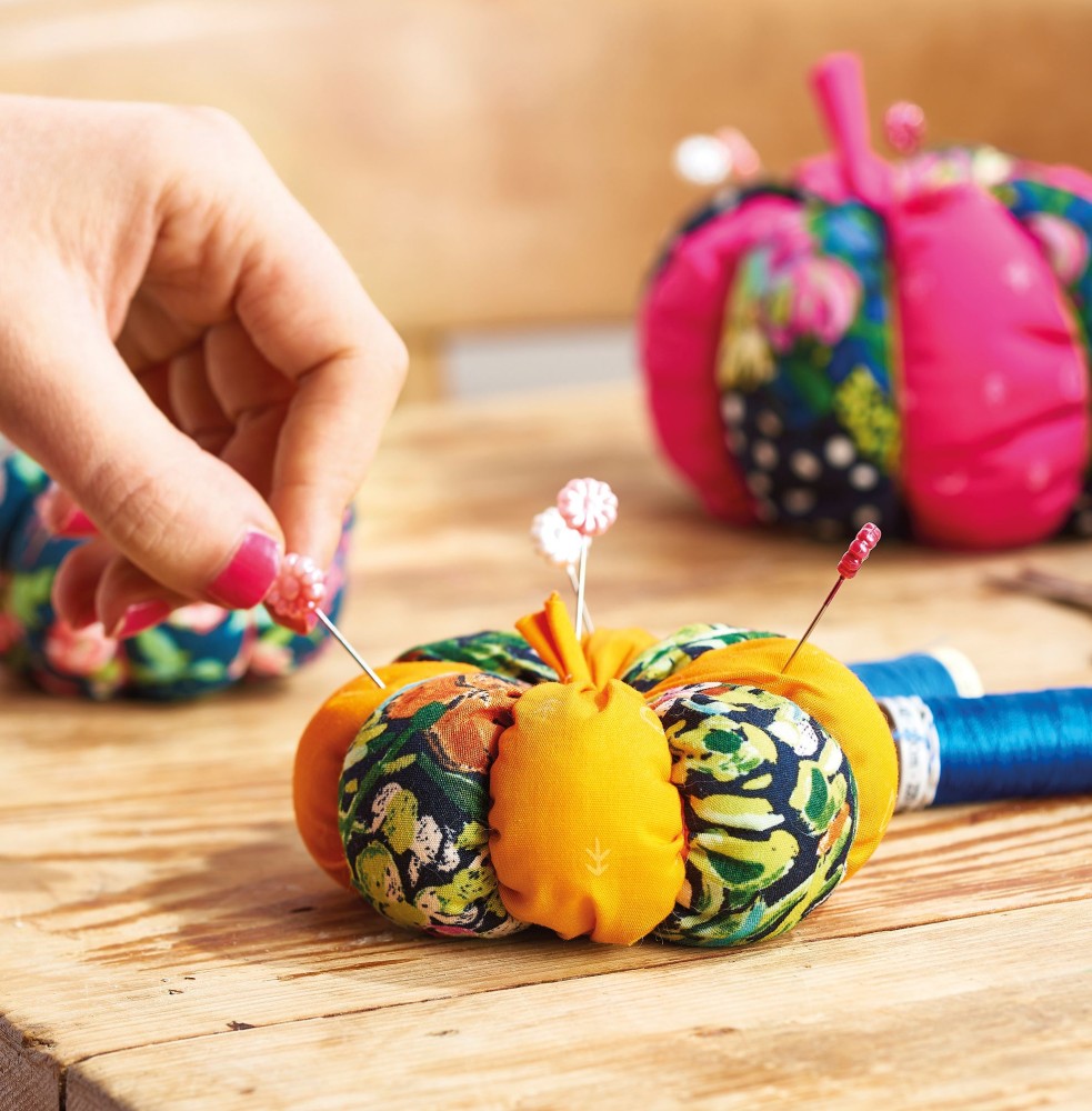 Pumpkin Pincushions | Knitting Patterns | Let's Knit Magazine