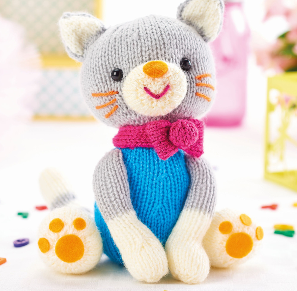 Toy Cat Knitting Pattern | Knitting Patterns | Let's Knit Magazine