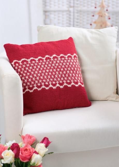Scandi Cushion | Knitting Patterns | Let's Knit Magazine
