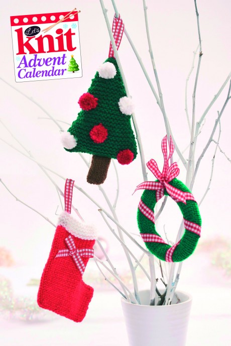 Quick Knit Christmas Card Decorations | Knitting Patterns | Let's Knit ...