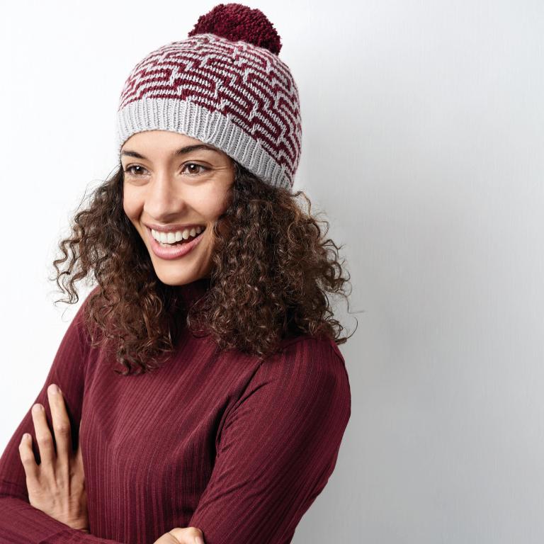 Slip Stitch Hat | Knitting Patterns | Let's Knit Magazine
