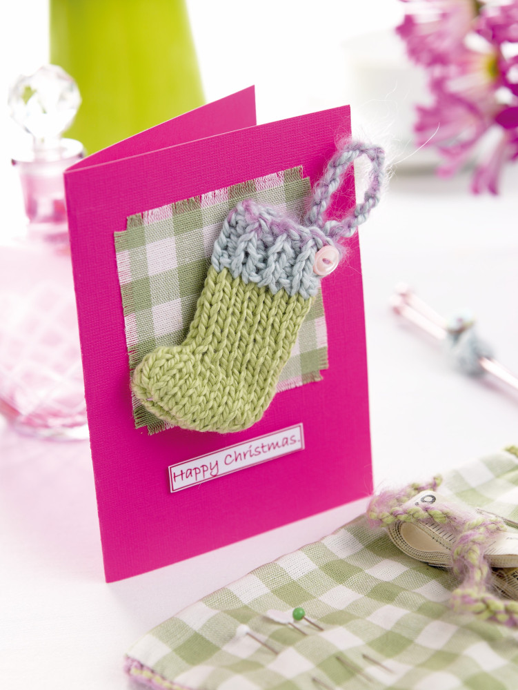 Knitted Stocking Christmas Card and Quick Gifts | Knitting Patterns ...