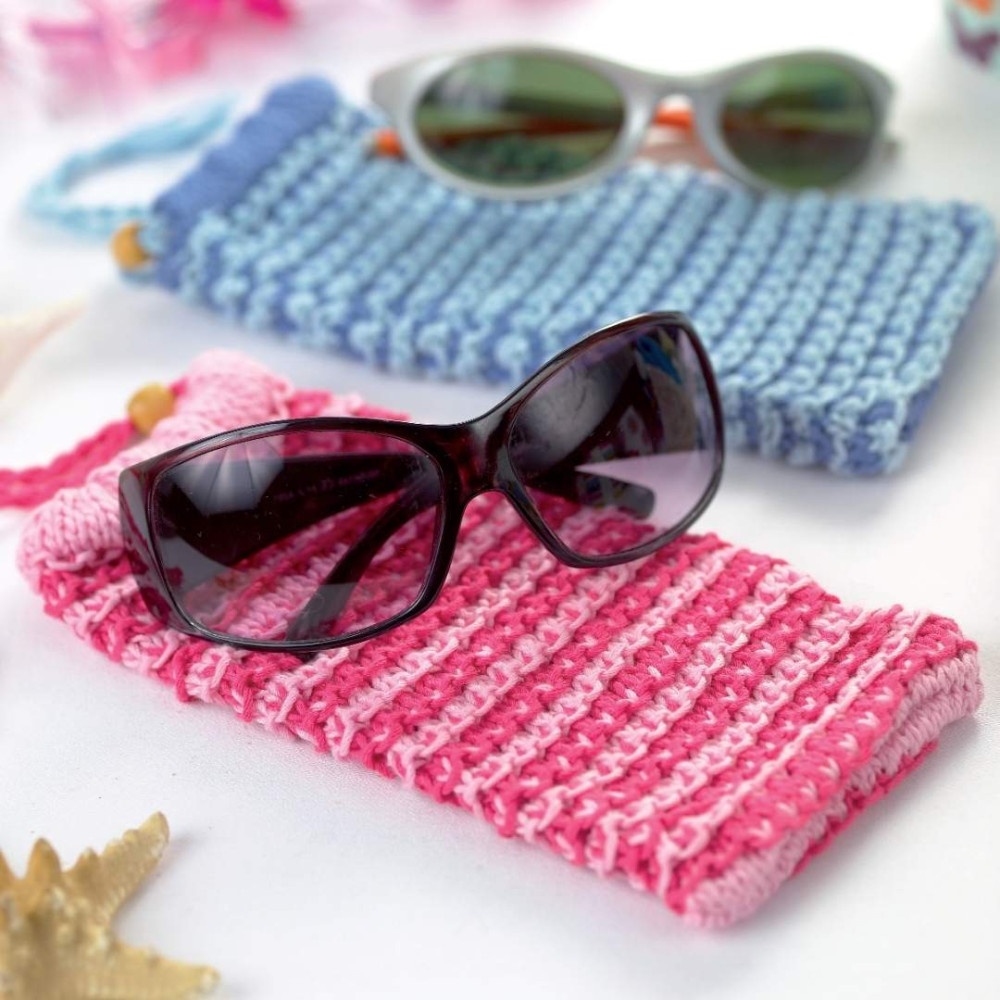 Stripy Sunglasses Case Knitting Pattern | Knitting Patterns | Let's ...