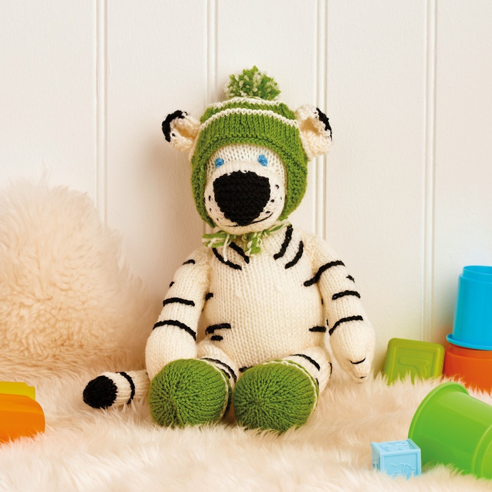 White Tiger Toy | Knitting Patterns | Let's Knit Magazine
