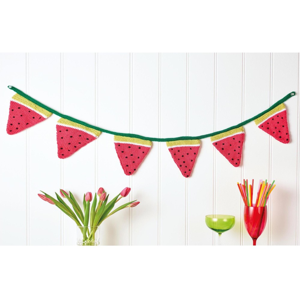 Easy Watermelon Bunting Knitting Pattern | Knitting Patterns | Let's ...