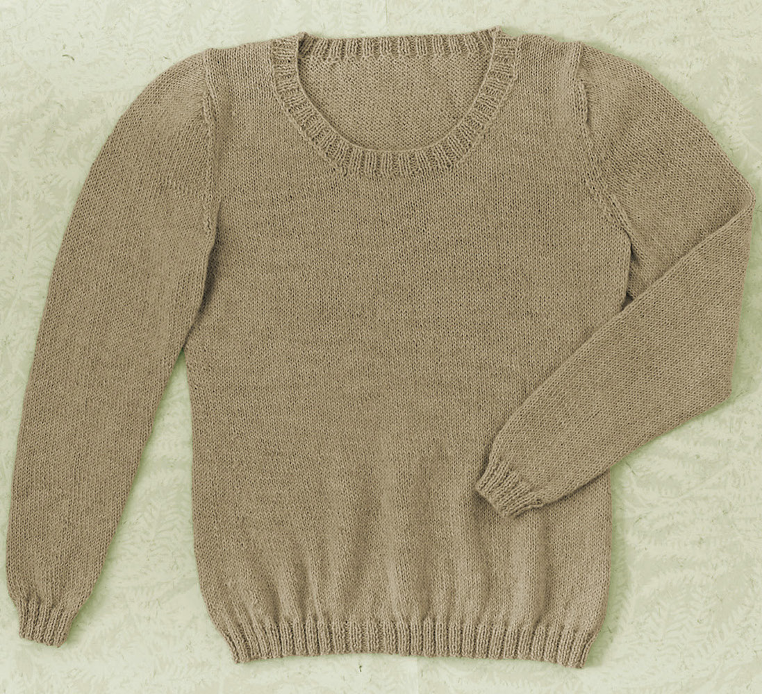 Crewneck Jumper | Knitting Patterns | Let's Knit Magazine