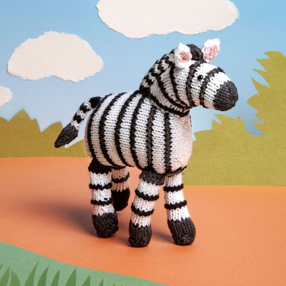 Ziggy Zebra Toy Knitting Pattern | Knitting Patterns | Let's Knit Magazine