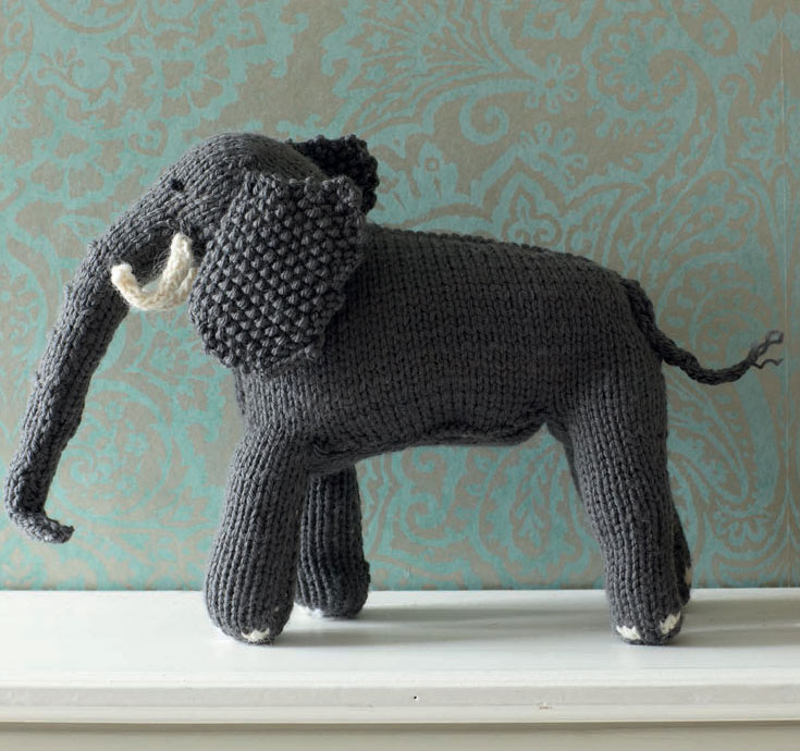 ‘Knit your own zoo’ elephant | Knitting Patterns | Let's Knit Magazine