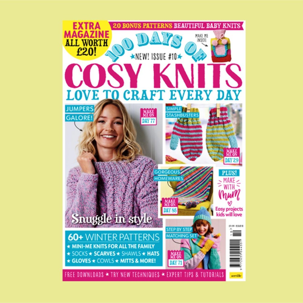 100 Days of Cosy Knits Bonus Patterns Templates Issue 10 | Knitting ...