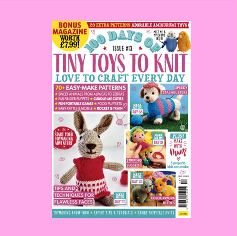 100 Days of Tiny Toys to Knit Bonus Patterns Templates Issue 13 ...