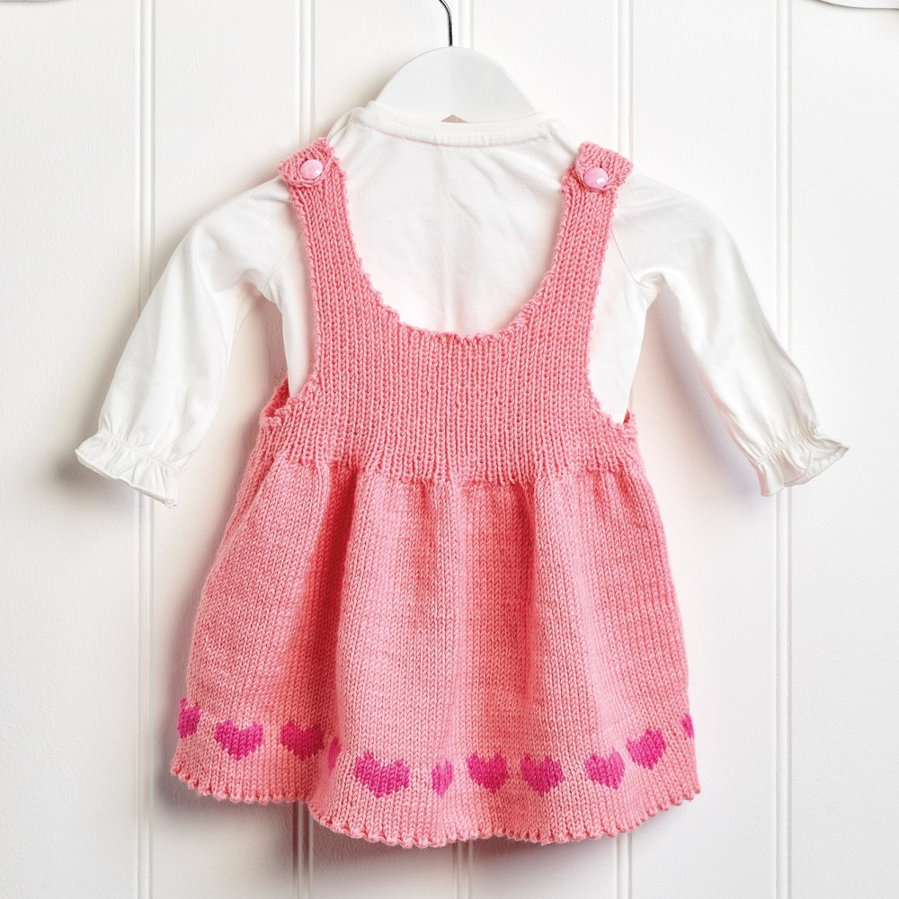 Children’s Heart Pinafore Knitting Pattern | Knitting Patterns | Let's ...