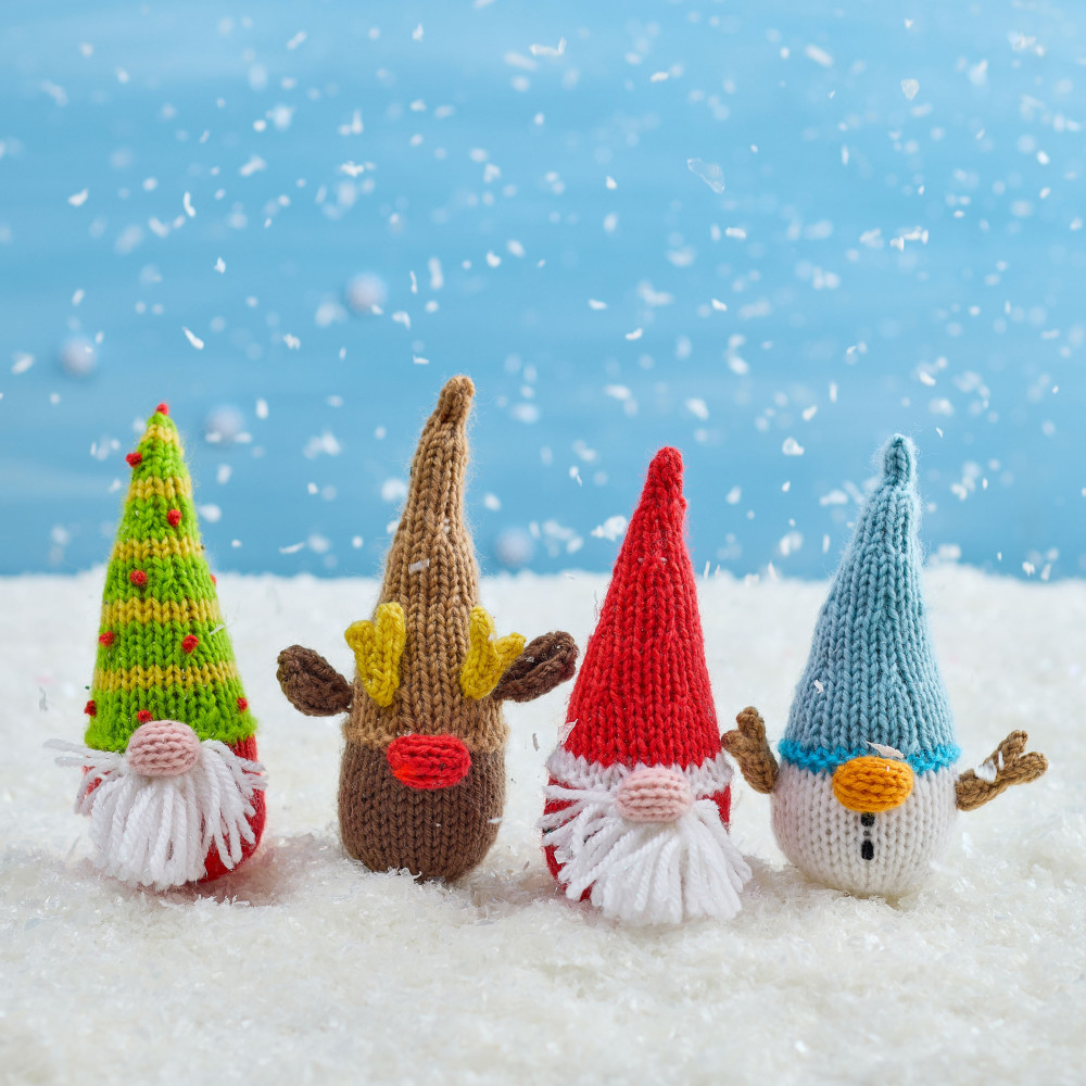 Mini Gonks Crimbo Crew Knitting Pattern | Knitting Patterns | Let's ...