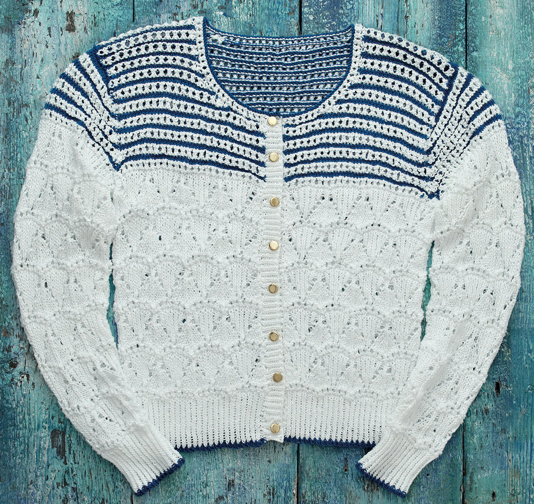 Nautical Cardigan | Knitting Patterns | Let's Knit Magazine