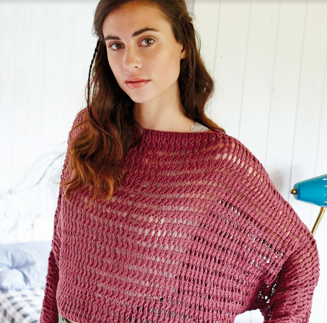 Rowan Summer Jumper | Knitting Patterns | Let's Knit Magazine