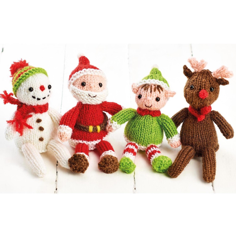 Santa and Rudolph | Knitting Patterns | Let's Knit Magazine