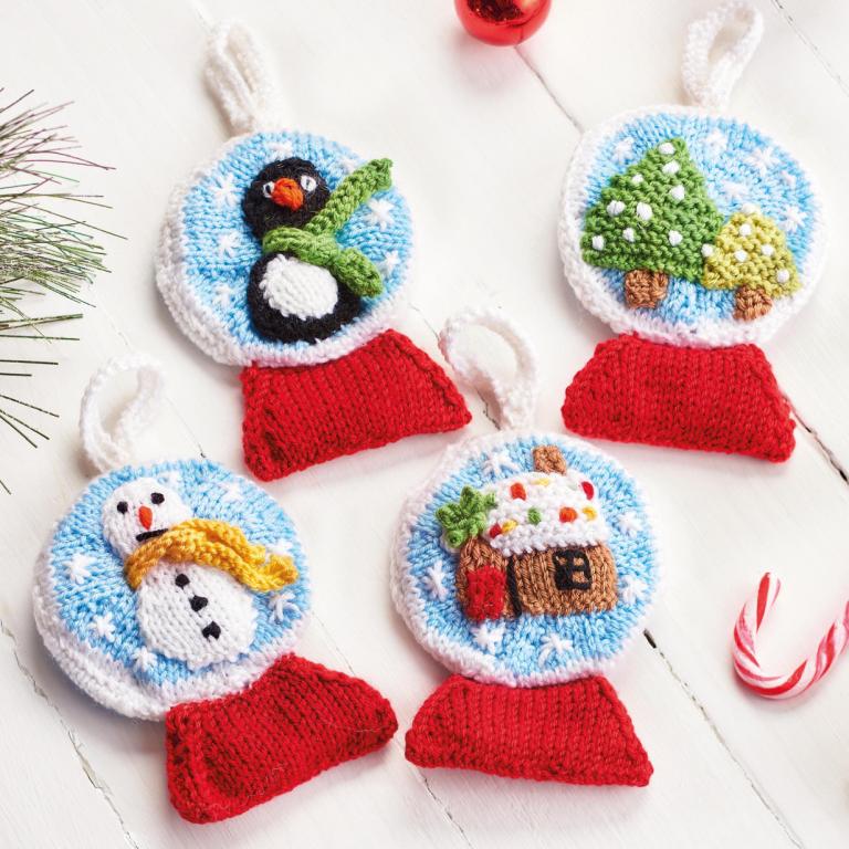 Snowglobe Christmas Tree Decorations | Knitting Patterns | Let's Knit ...