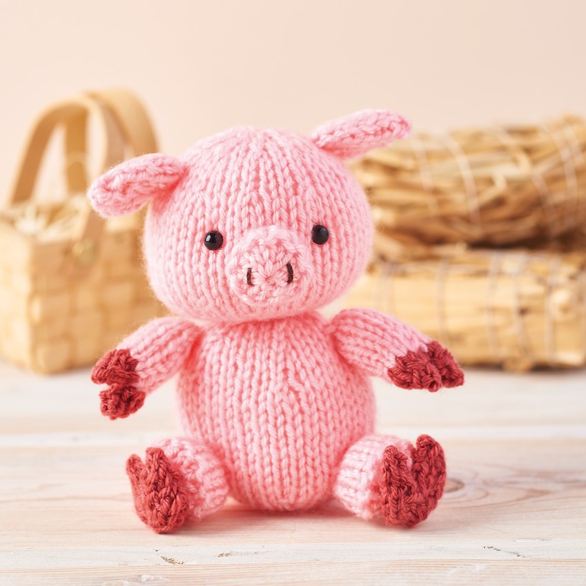 Knit Wilbur the Pig | Knitting Patterns | Let's Knit Magazine