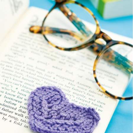 Heart Bookmarks | Knitting Patterns | Let's Knit Magazine