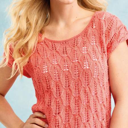 Lace Pattern Summer Top | Knitting Patterns | Let's Knit Magazine