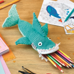 Shark Pencil Case | Knitting Patterns | Let's Knit Magazine