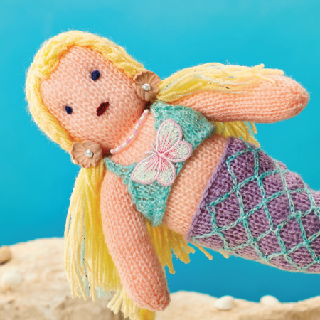 Val Pierce’s Mermaid Doll | Knitting Patterns | Let's Knit Magazine