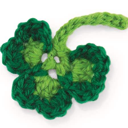 St Patrick’s Day shamrock | Knitting Patterns | Let's Knit Magazine