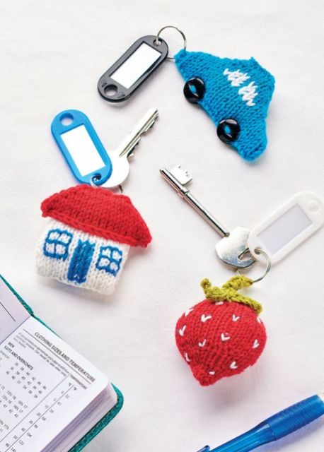 Quirky Keyrings | Free Knitting Patterns | Welcome to Let's Knit! Magazine