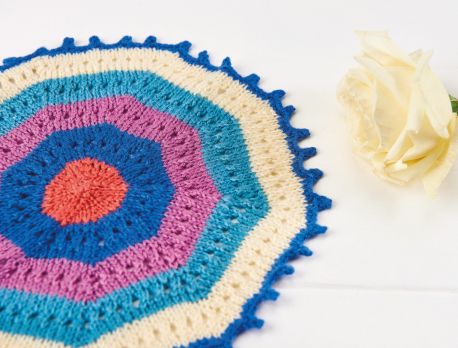 Knitted Mandala | Free Knitting Patterns | Welcome to Let's Knit! Magazine