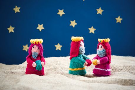 Three Kings - Free Knitting Patterns - Christmas - Let's Knit Magazine