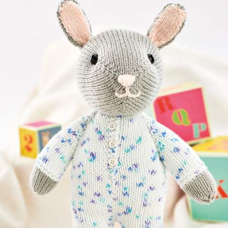 Pyjama Bunny Toy | Knitting Patterns | Let's Knit Magazine