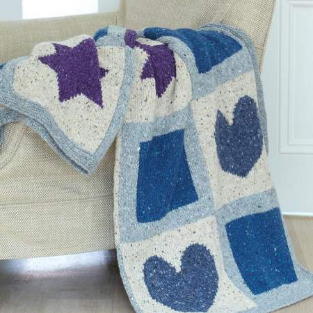 Patchwork Blanket | Knitting Patterns | Let's Knit Magazine