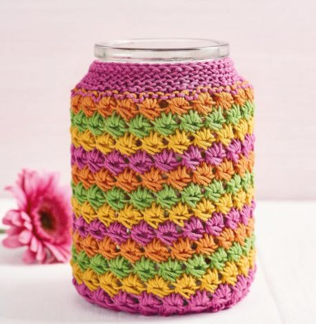 Quick Upcycled Jam Jar Covers | Free Knitting Patterns | Welcome to Let ...