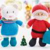 Santa & Polar Bear | Free Knitting Patterns | Let's Knit Magazine