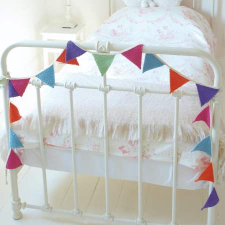 Colourful Knitted Bunting | Knitting Patterns | Let's Knit Magazine