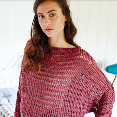 Rowan Summer Jumper | Knitting Patterns | Let's Knit Magazine